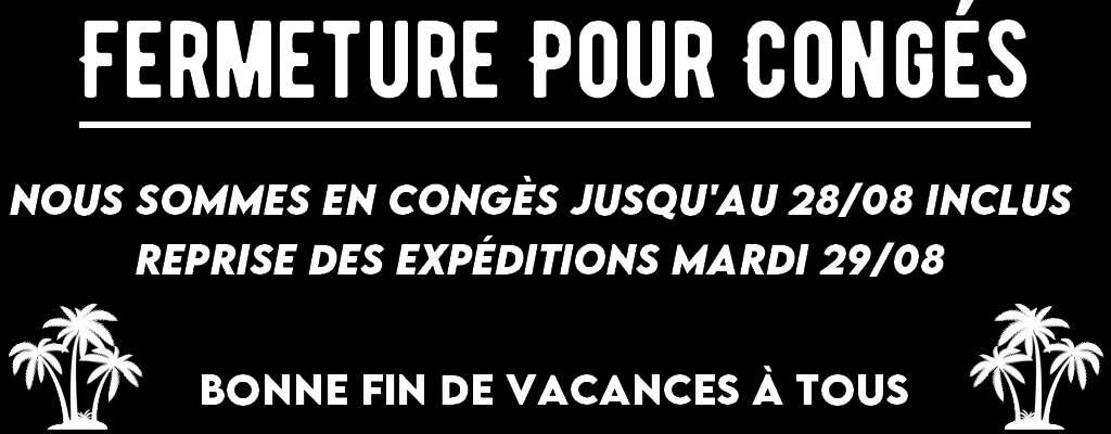 Fermeture pour congés - Atelier Vapote